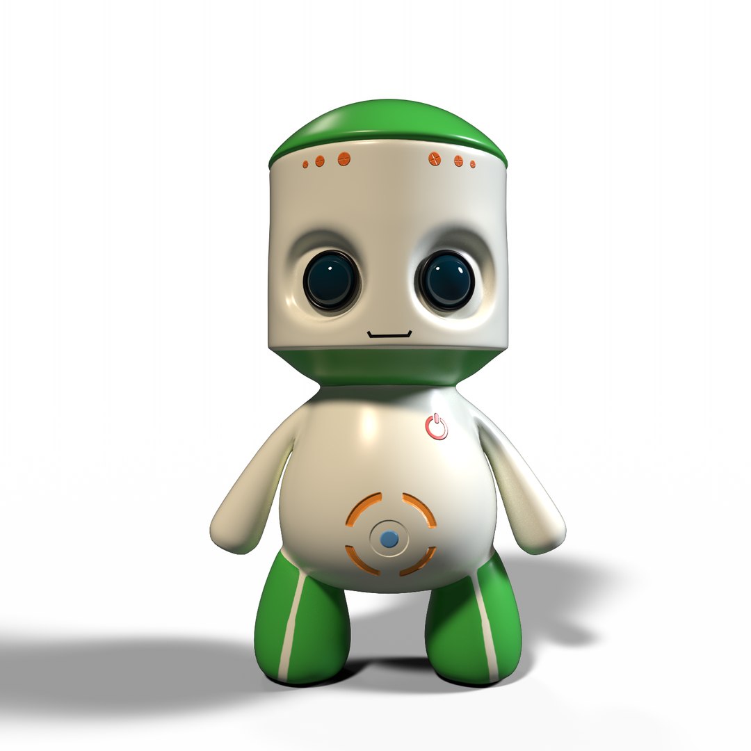 3D cute plastic toy robot - TurboSquid 1406626