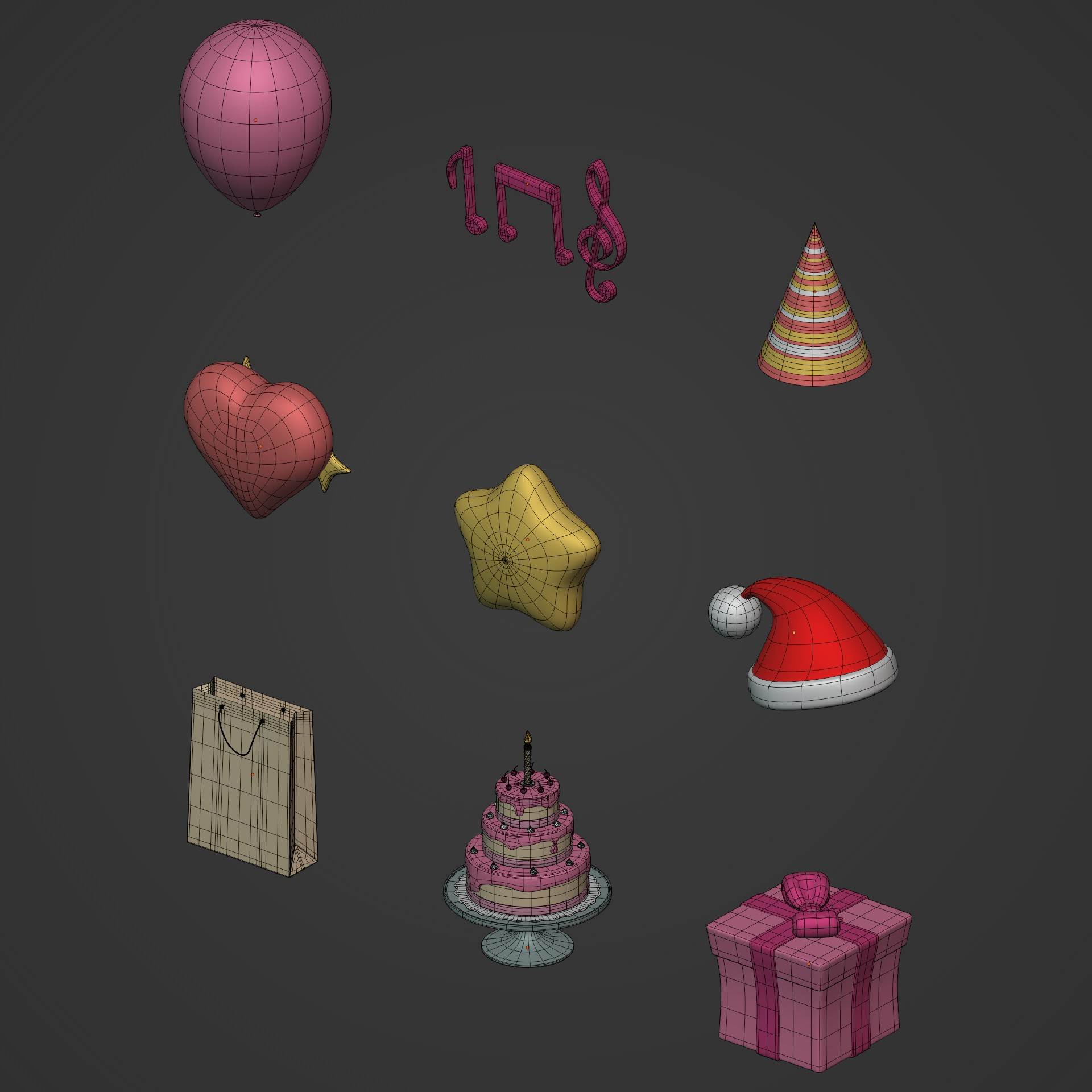 3D Party Pack - TurboSquid 1856642