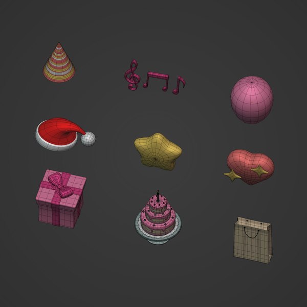 3D Party Pack - TurboSquid 1856642