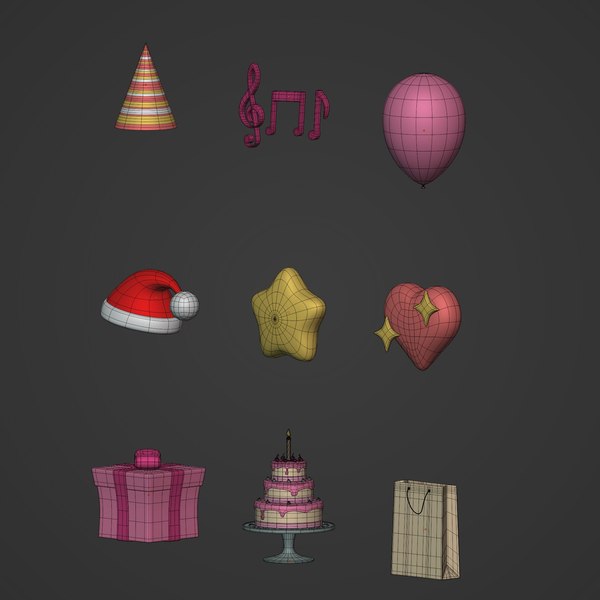 3D Party Pack - TurboSquid 1856642