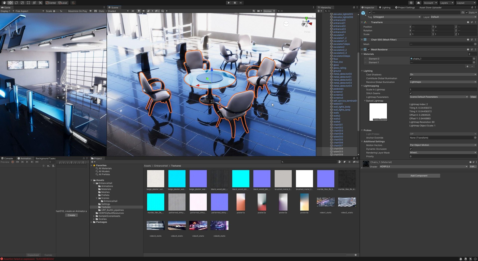3D Model Business Center Lobby Interior Unity Asset - TurboSquid 2001137