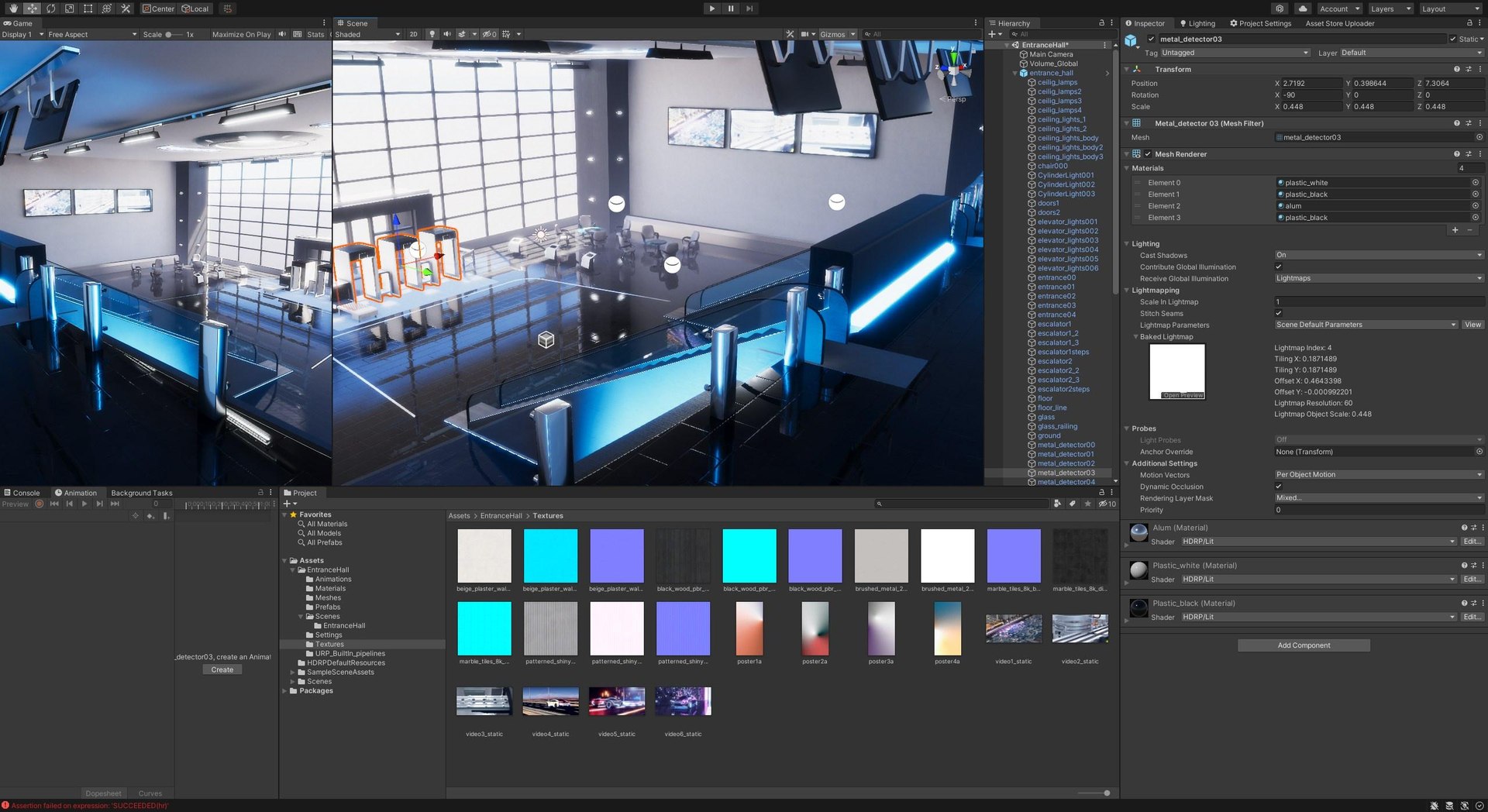 3D Model Business Center Lobby Interior Unity Asset - TurboSquid 2001137