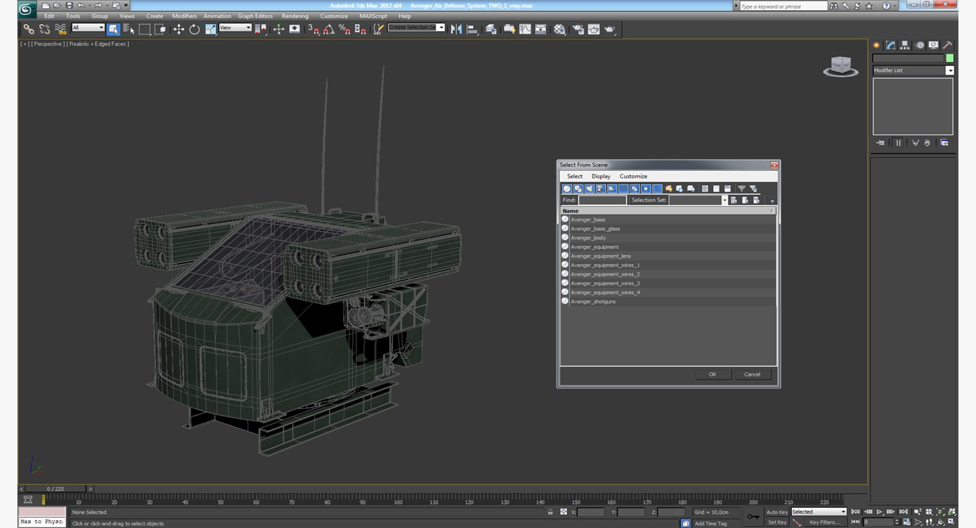 3d model avenger air defense twq-1
