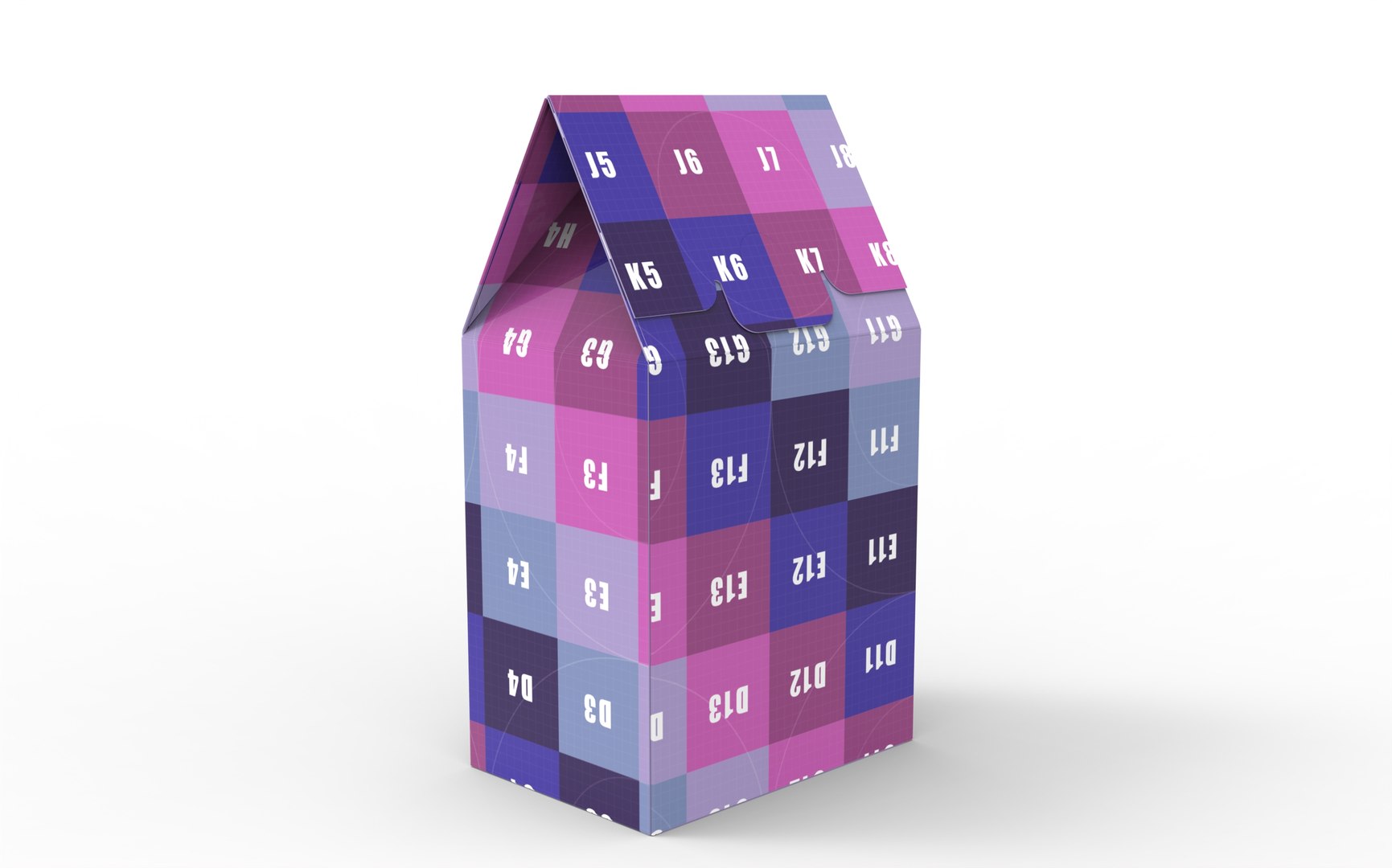 3D Model Gable Top Carton Packaging Box 100x115x70mm - TurboSquid 2324686