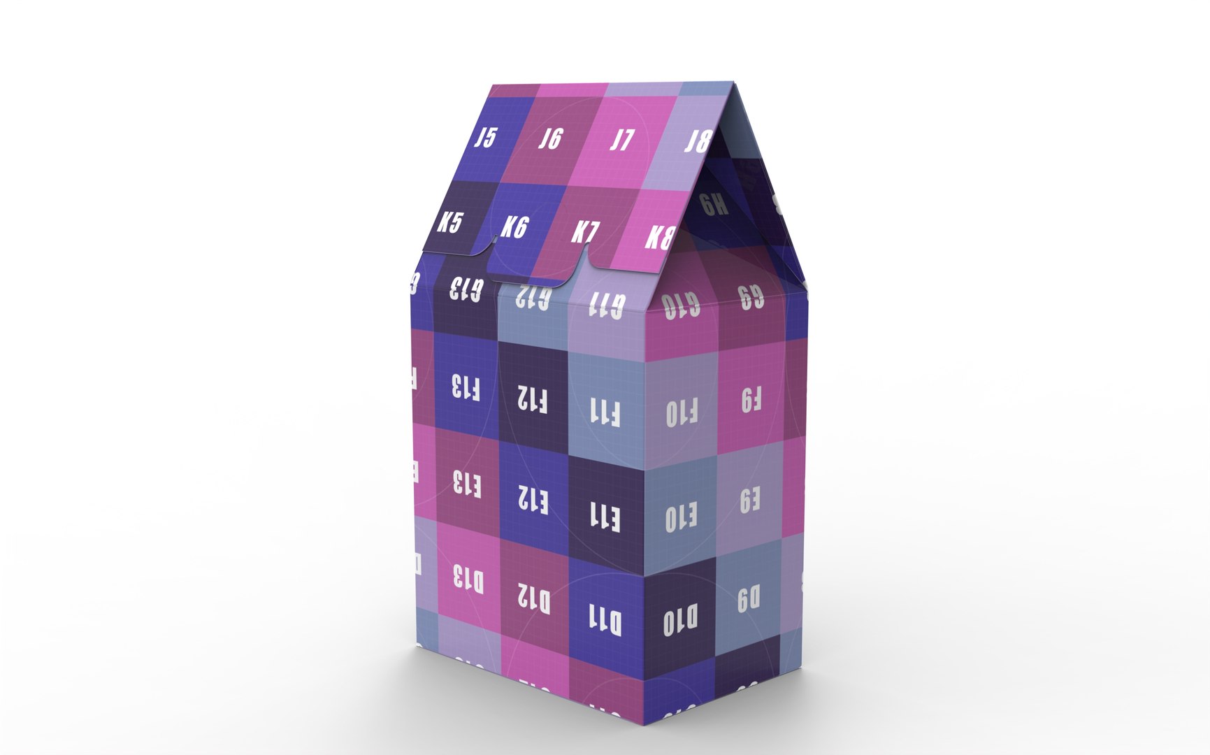 3D Model Gable Top Carton Packaging Box 100x115x70mm - TurboSquid 2324686