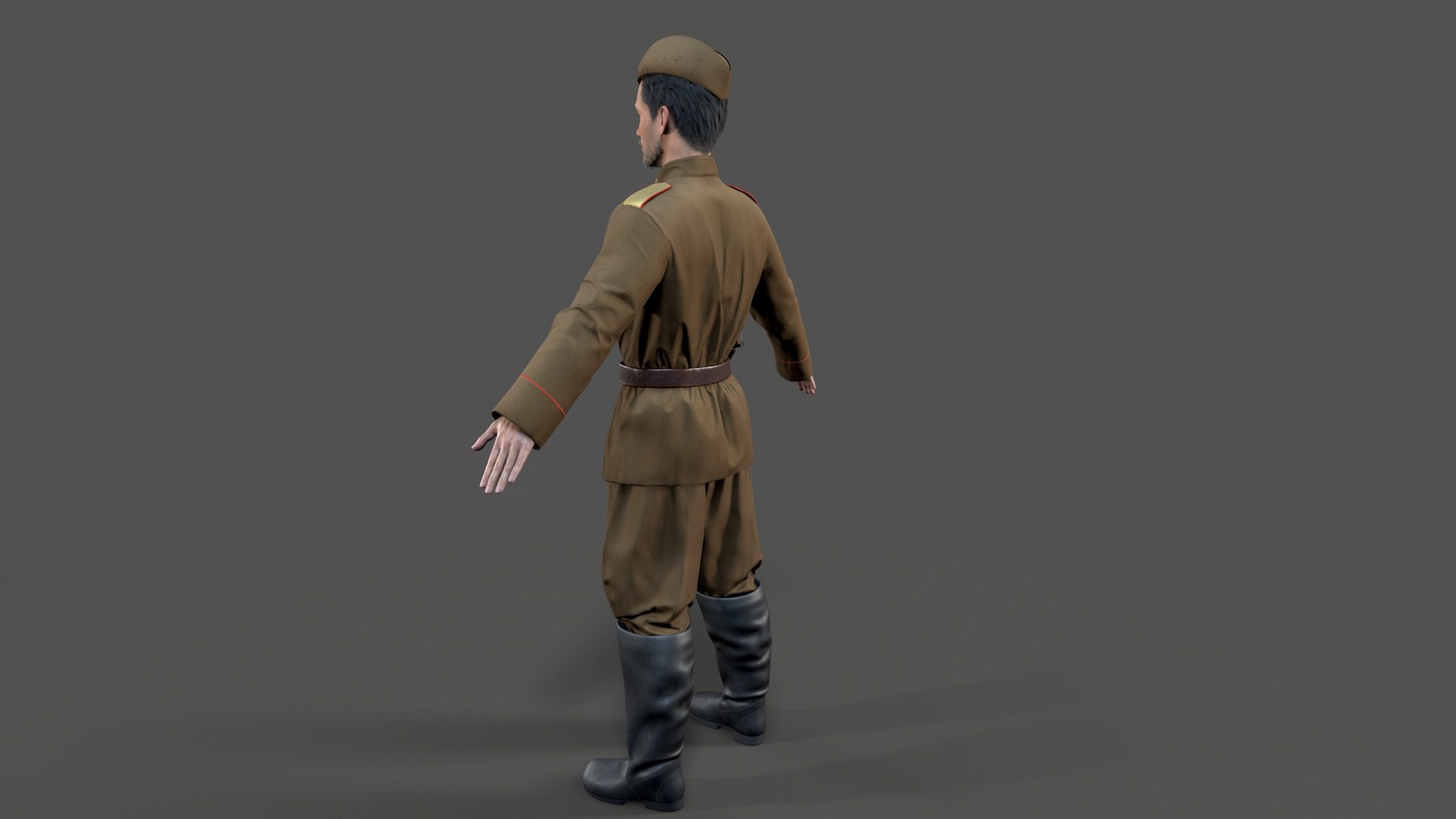 3D Soviet Soldier Model - TurboSquid 2389597