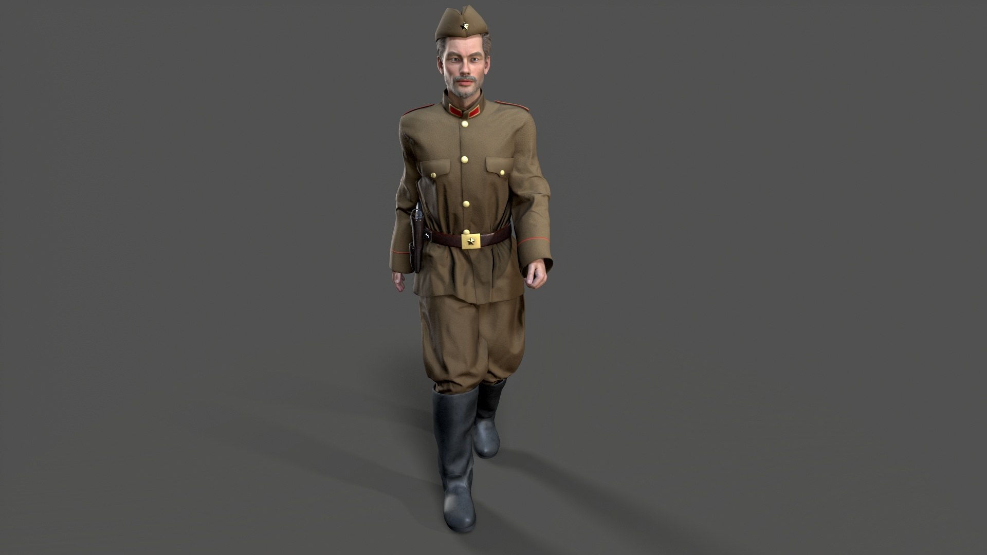 3D Soviet Soldier Model - TurboSquid 2389597