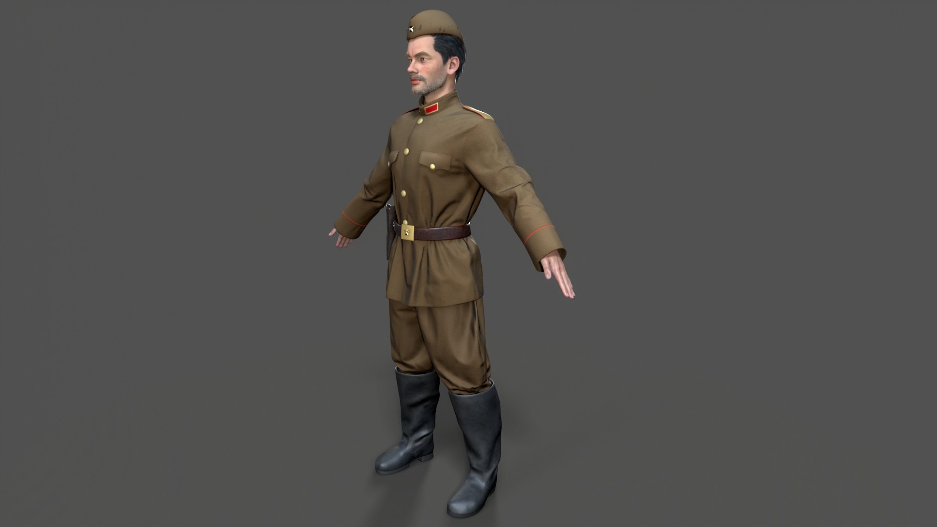 3D Soviet Soldier Model - TurboSquid 2389597