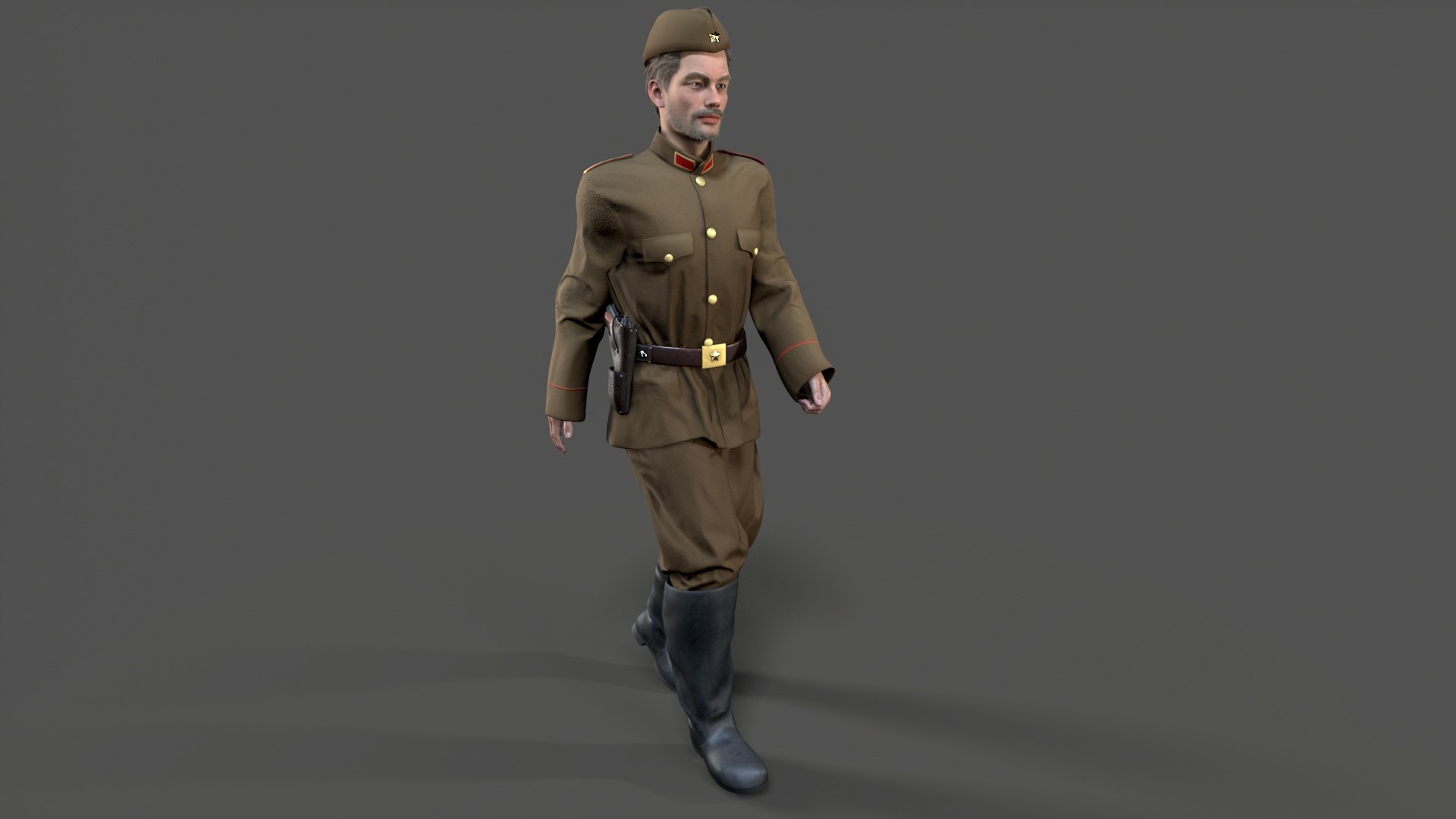 3D Soviet Soldier Model - TurboSquid 2389597
