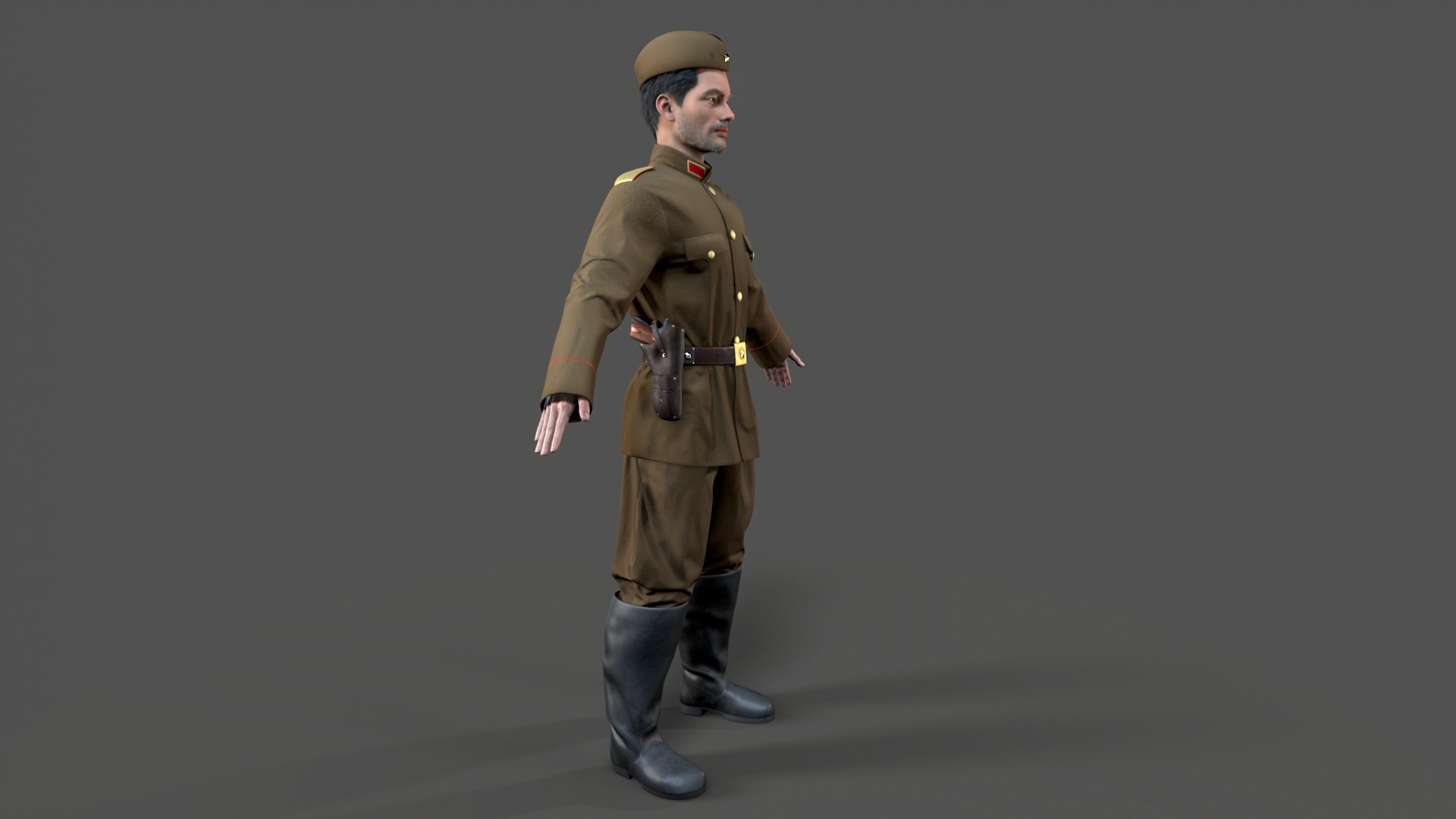 3D Soviet Soldier Model - TurboSquid 2389597
