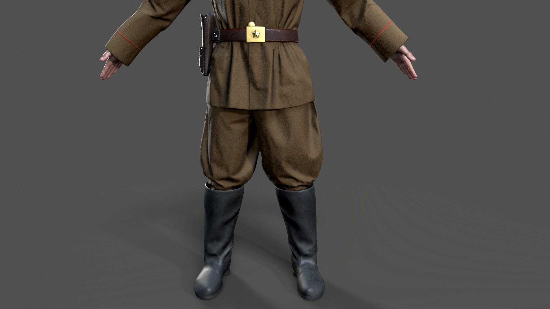 3D Soviet Soldier Model - TurboSquid 2389597