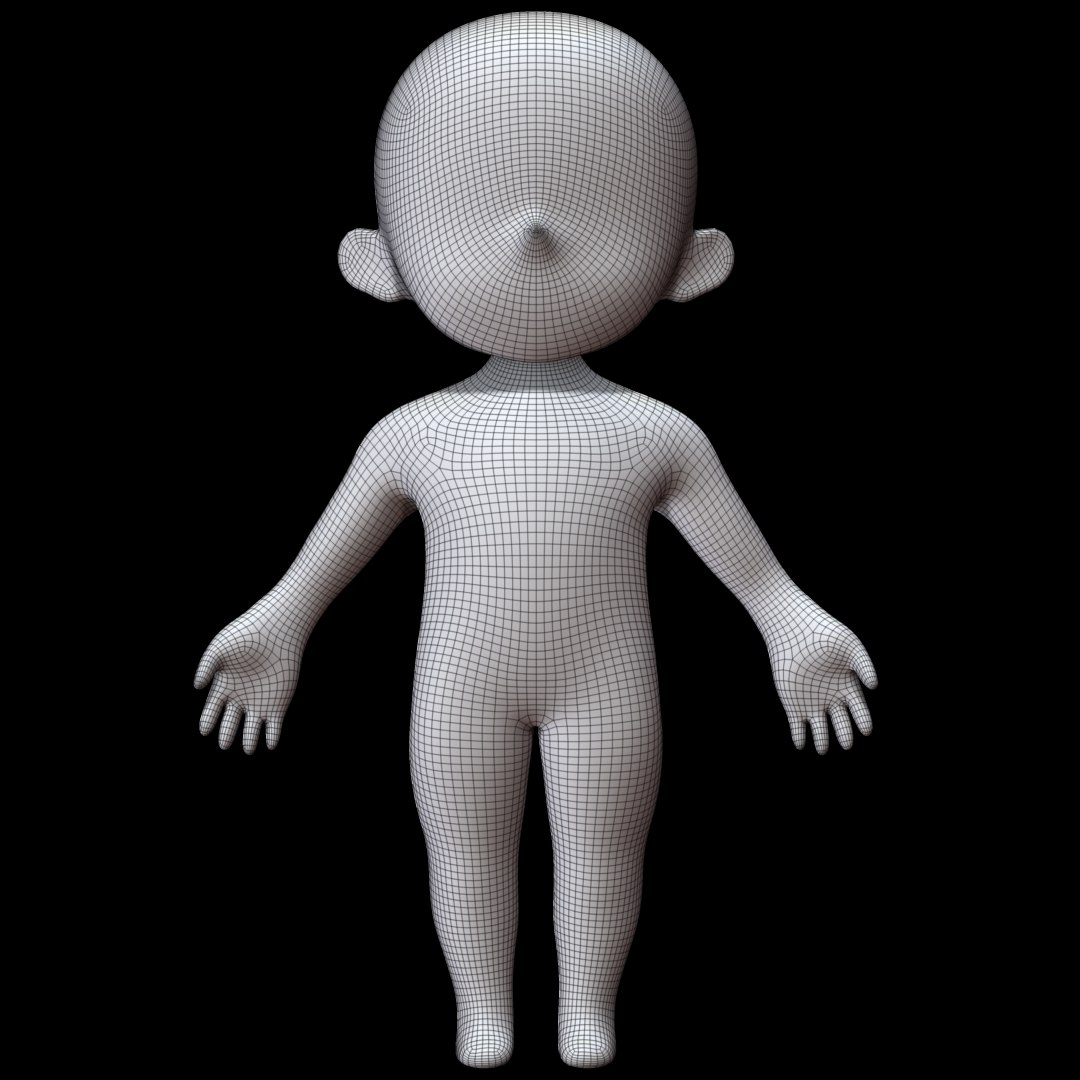 Child mesh 3D model - TurboSquid 1664371
