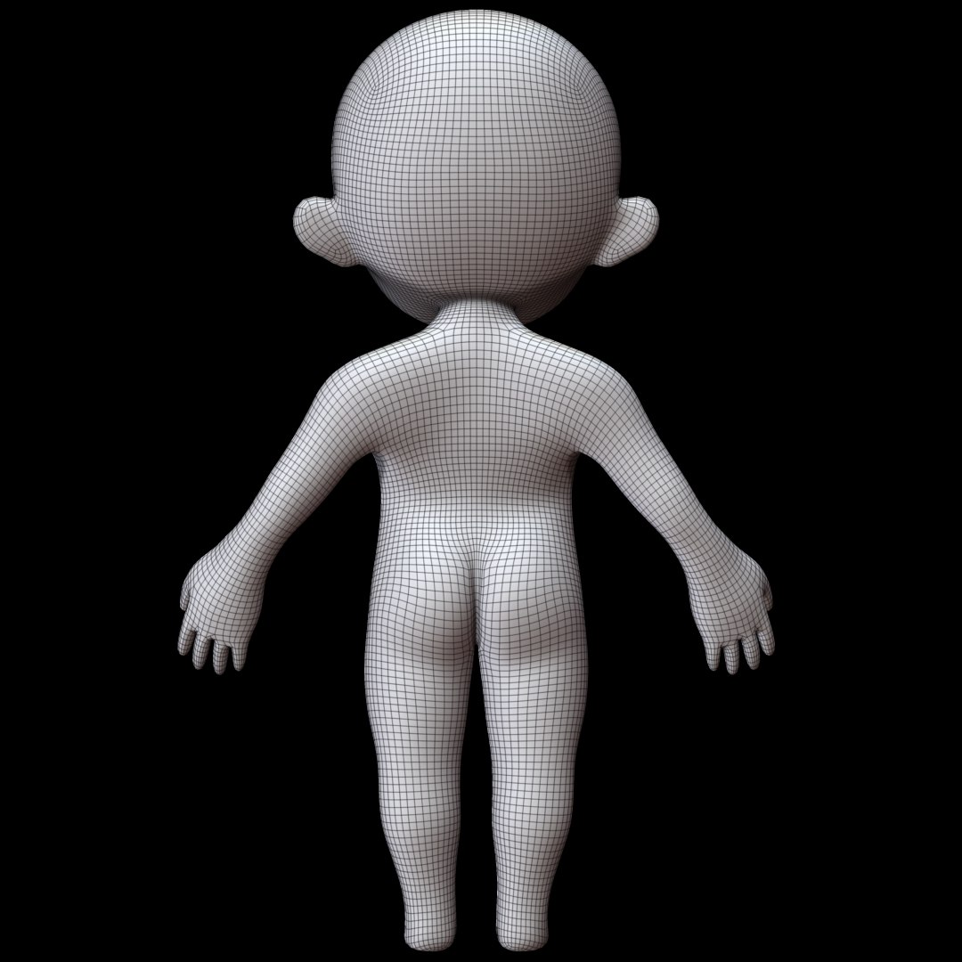 Child mesh 3D model - TurboSquid 1664371