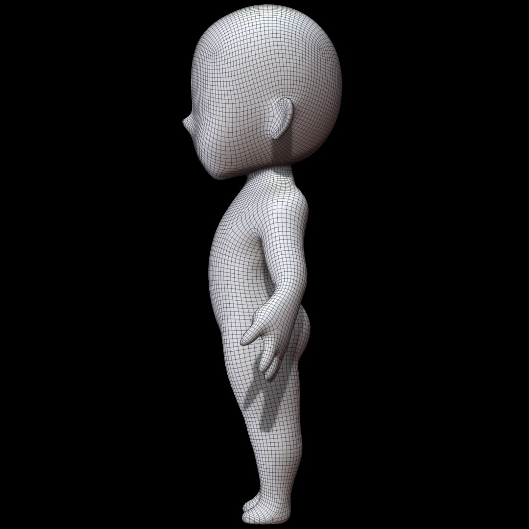 Child mesh 3D model - TurboSquid 1664371