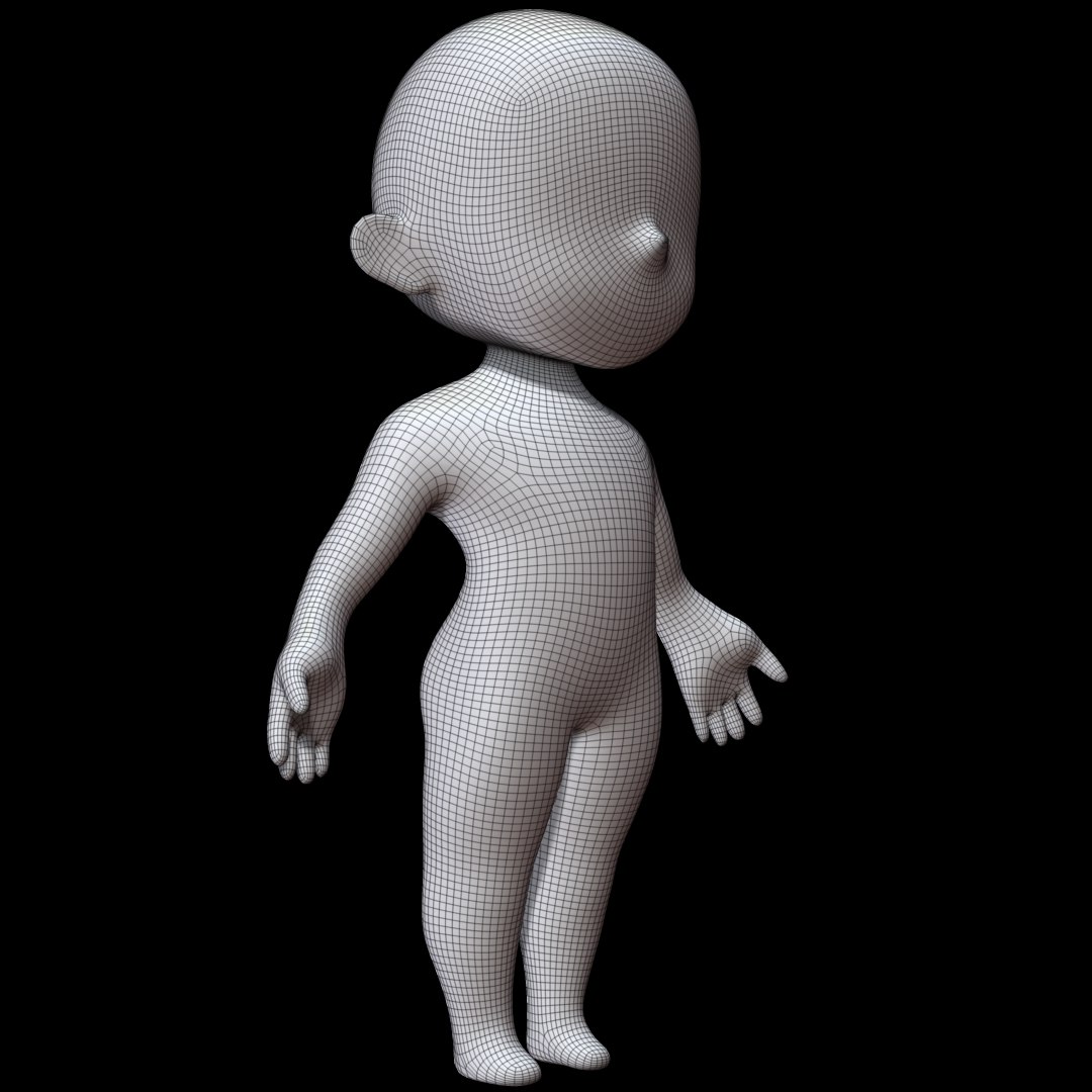 Child mesh 3D model - TurboSquid 1664371