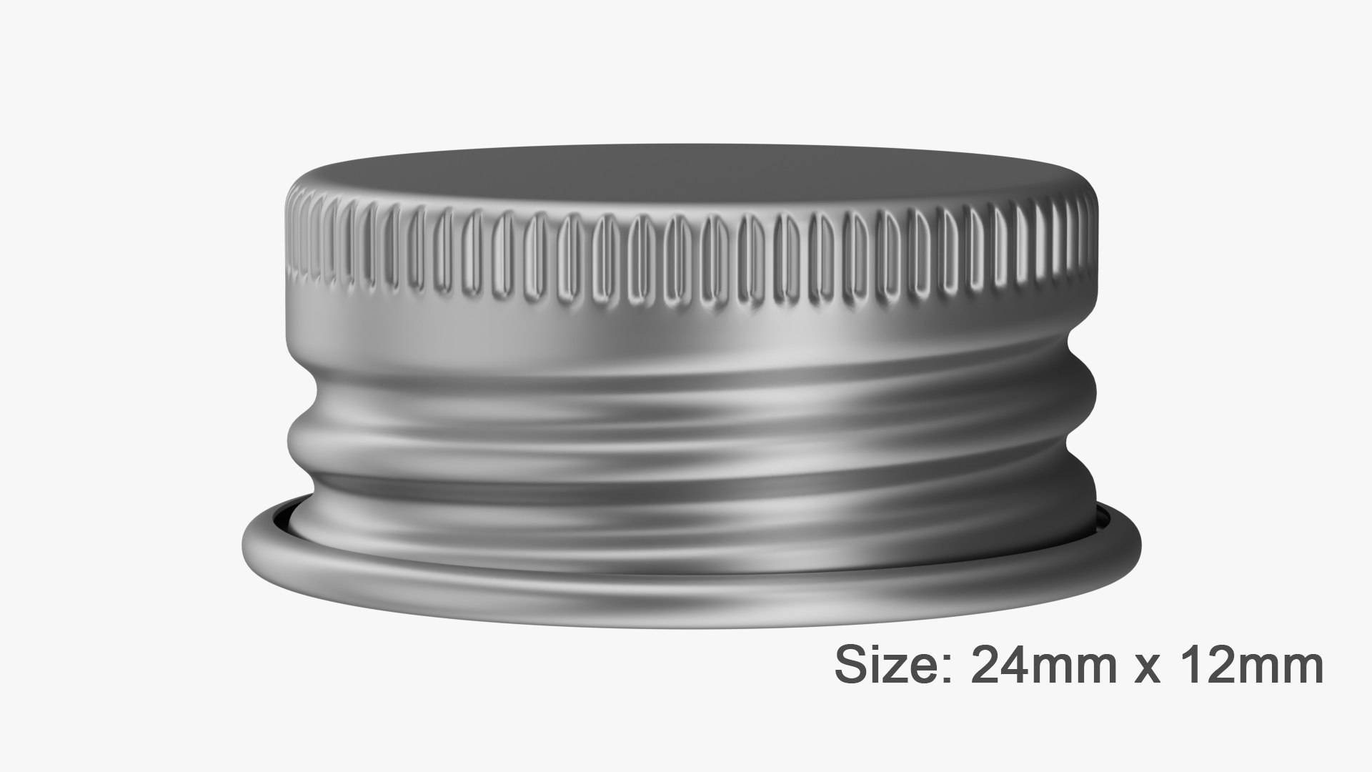 Set aluminium caps 3D model - TurboSquid 1517038