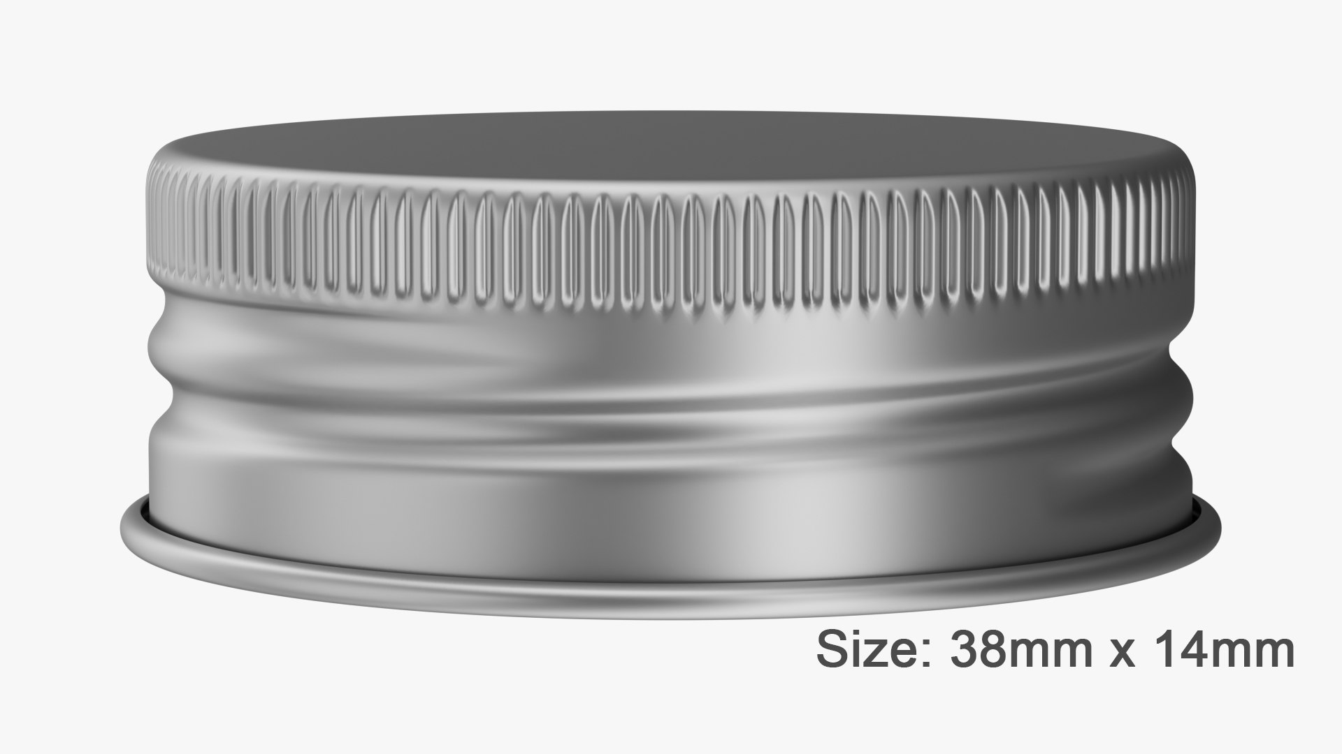 Set aluminium caps 3D model - TurboSquid 1517038