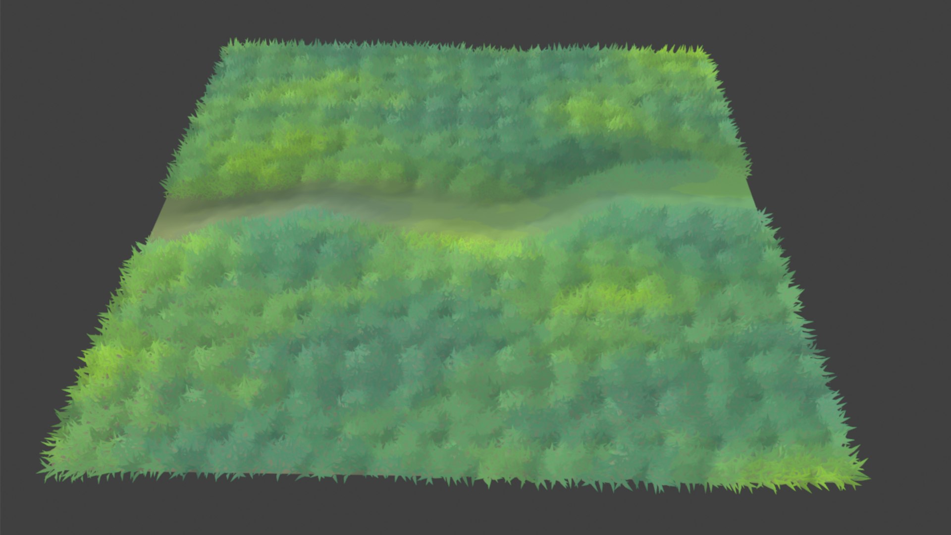 3D Model Anime Grass With Wind Animation Model For Games And Renders ...