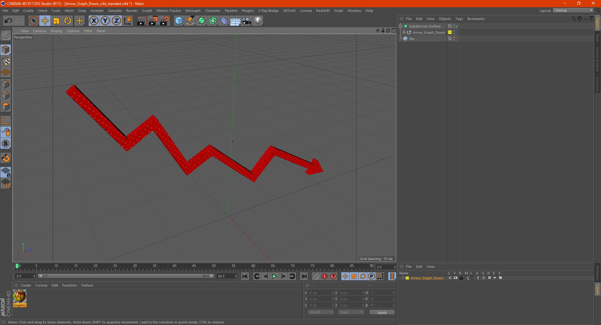 3D Arrow Graph - TurboSquid 1702980