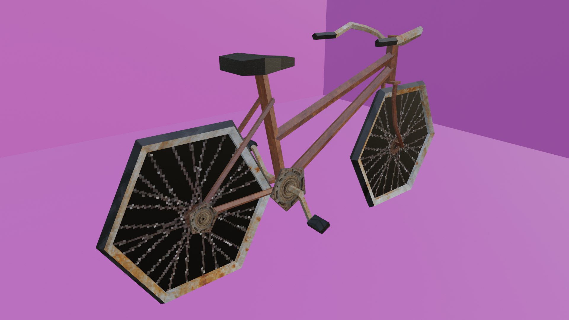 3D RUSTY BIKE - LOW POLY - PS1 RETRO STYLE - TurboSquid 2307057