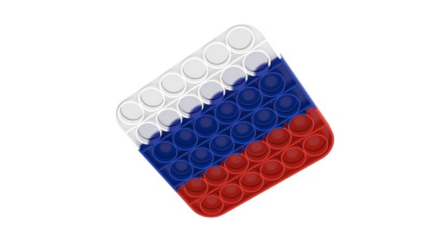 3D Square Flag of Russia Pop It Fidget Toy - TurboSquid 1784922