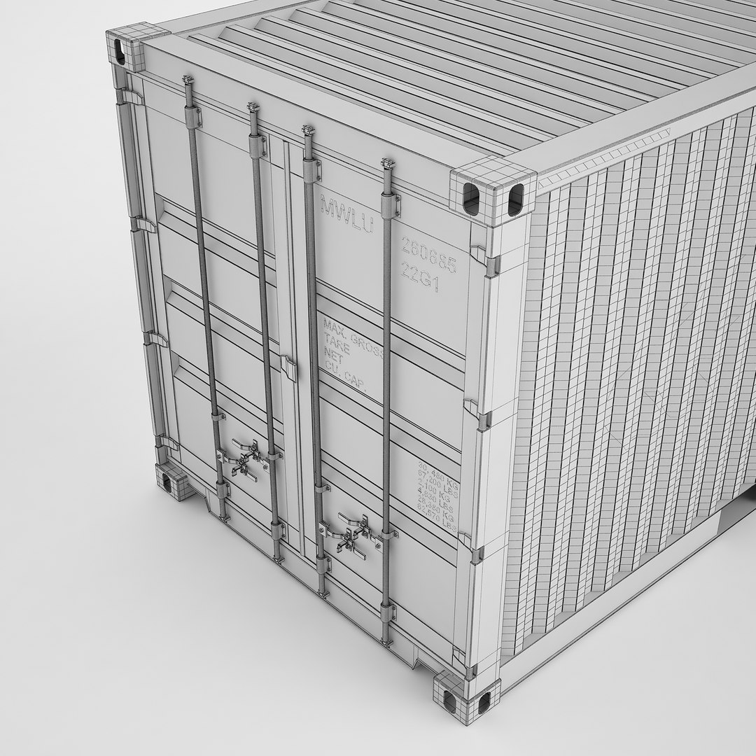 cargo container 3d max