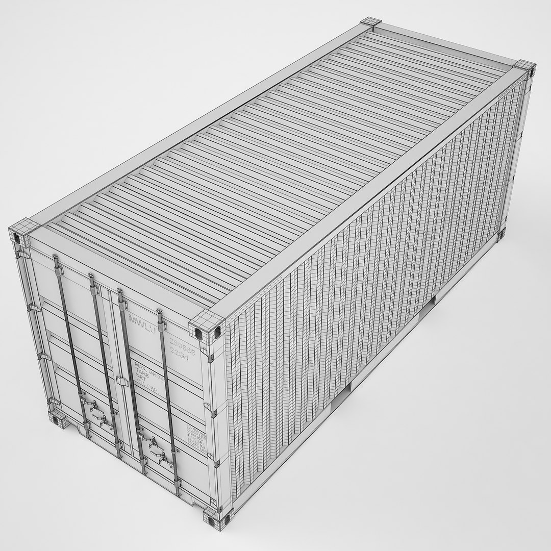cargo container 3d max