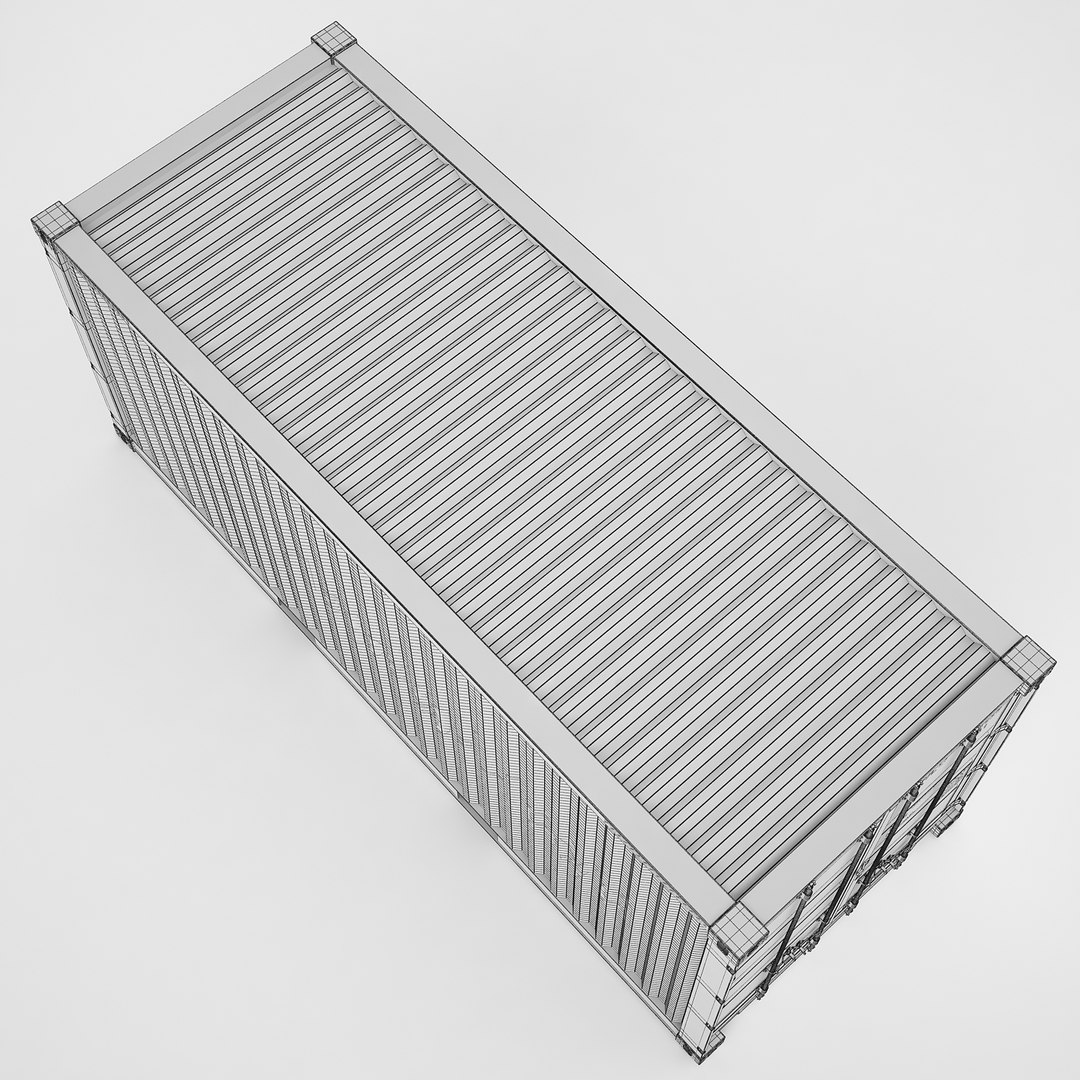 cargo container 3d max