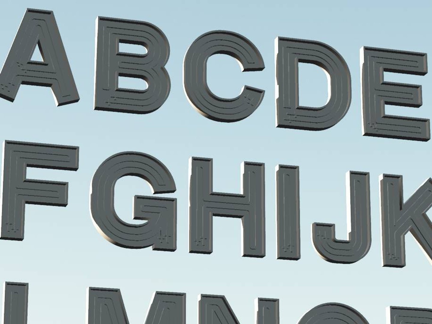 3D neon letters - TurboSquid 1295388