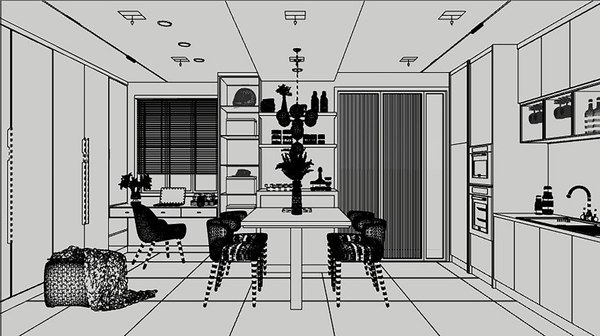 modelo 3d Interior Collection Sketchup Vray - TurboSquid 2043196