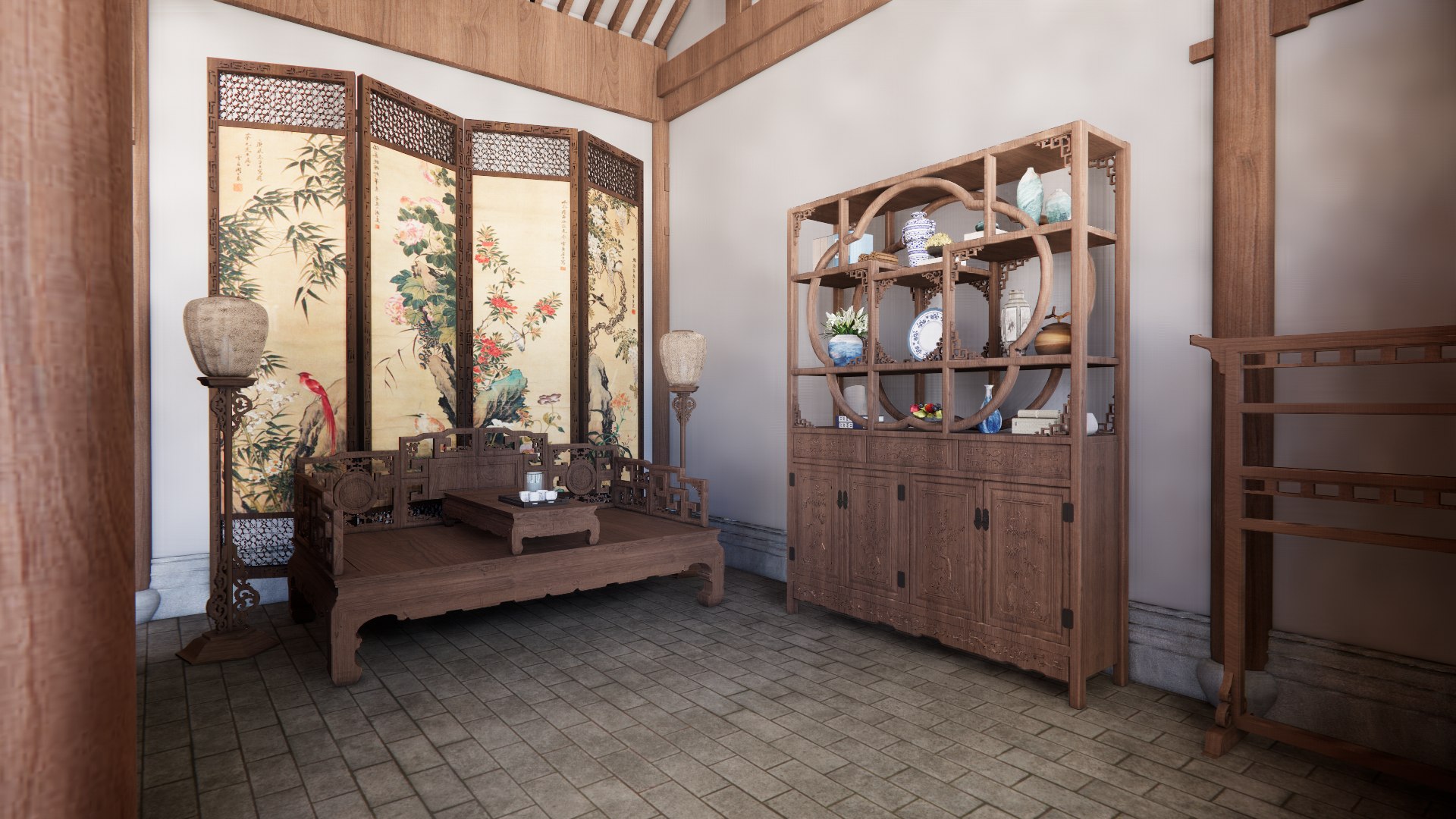 Ancient Chinese interior design-A1 3D model - TurboSquid 2138227