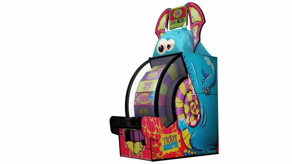 modelo 3d Ticket Monster Arcade Machine - TurboSquid 1502909