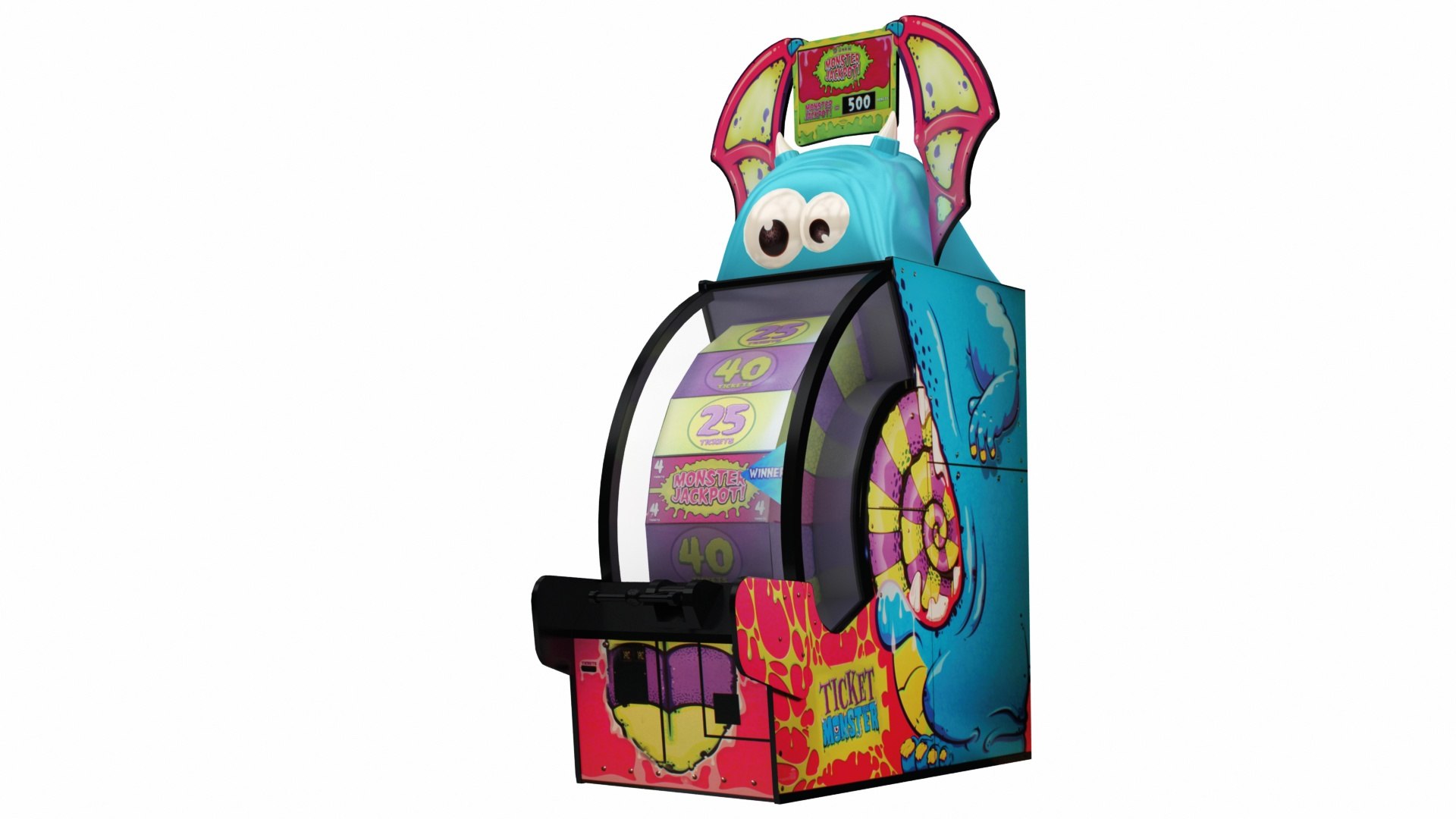 3D Ticket Monster Arcade Machine - TurboSquid 1502909