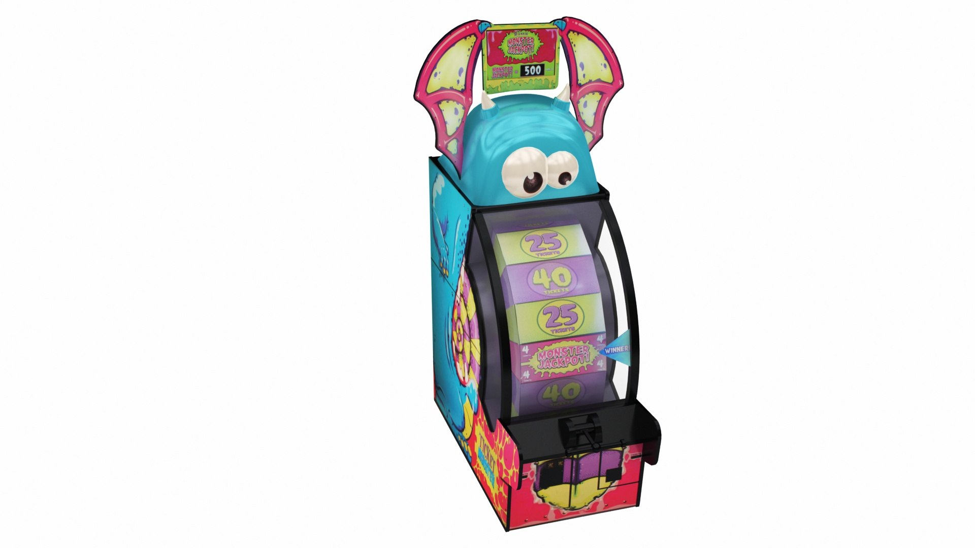3D Ticket Monster Arcade Machine - TurboSquid 1502909