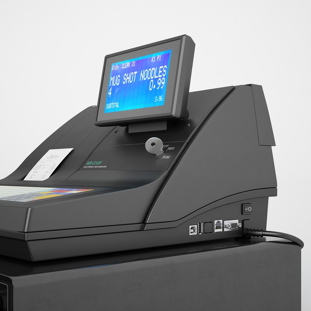 Cash register sam4s 3D - TurboSquid 1334850