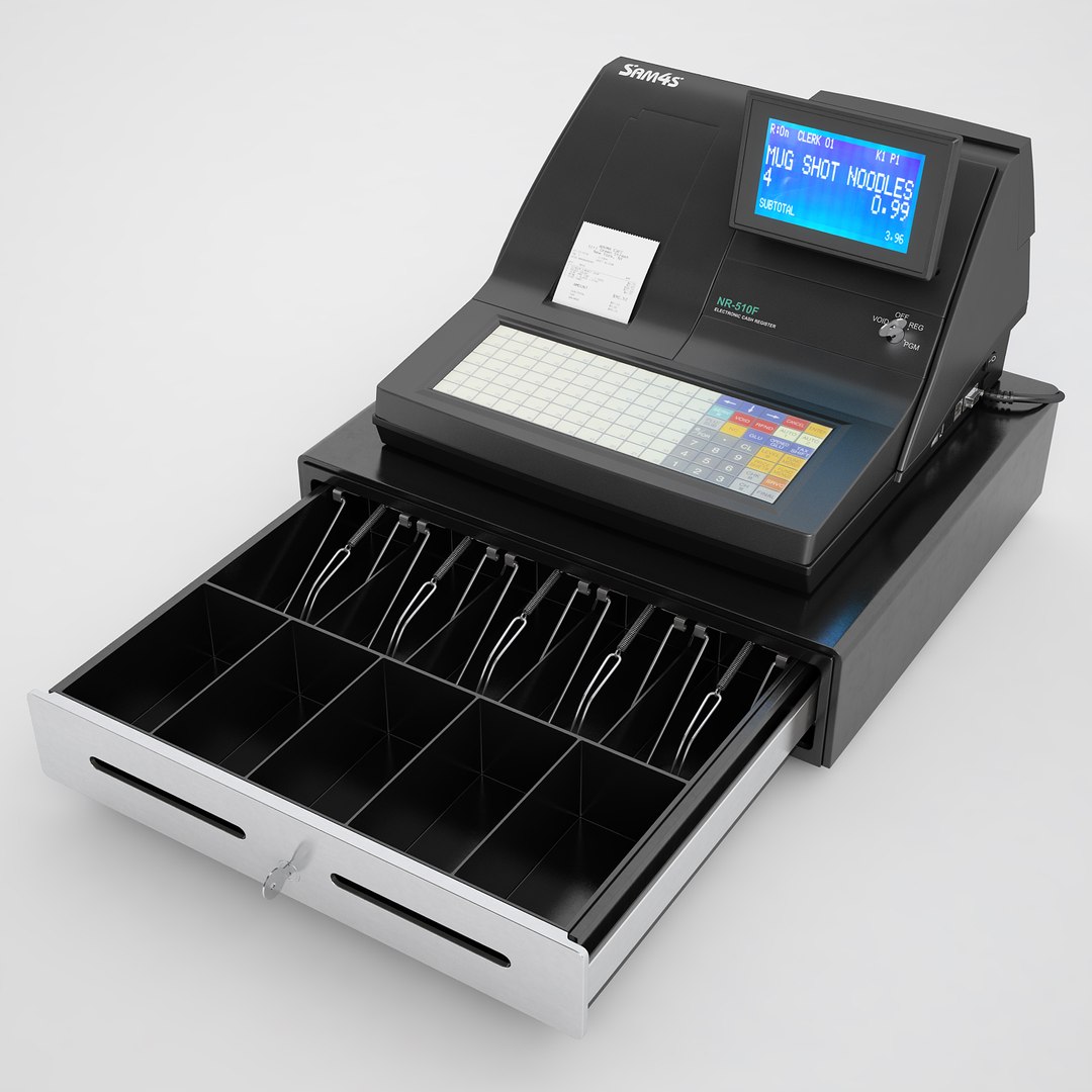 Cash register sam4s 3D - TurboSquid 1334850