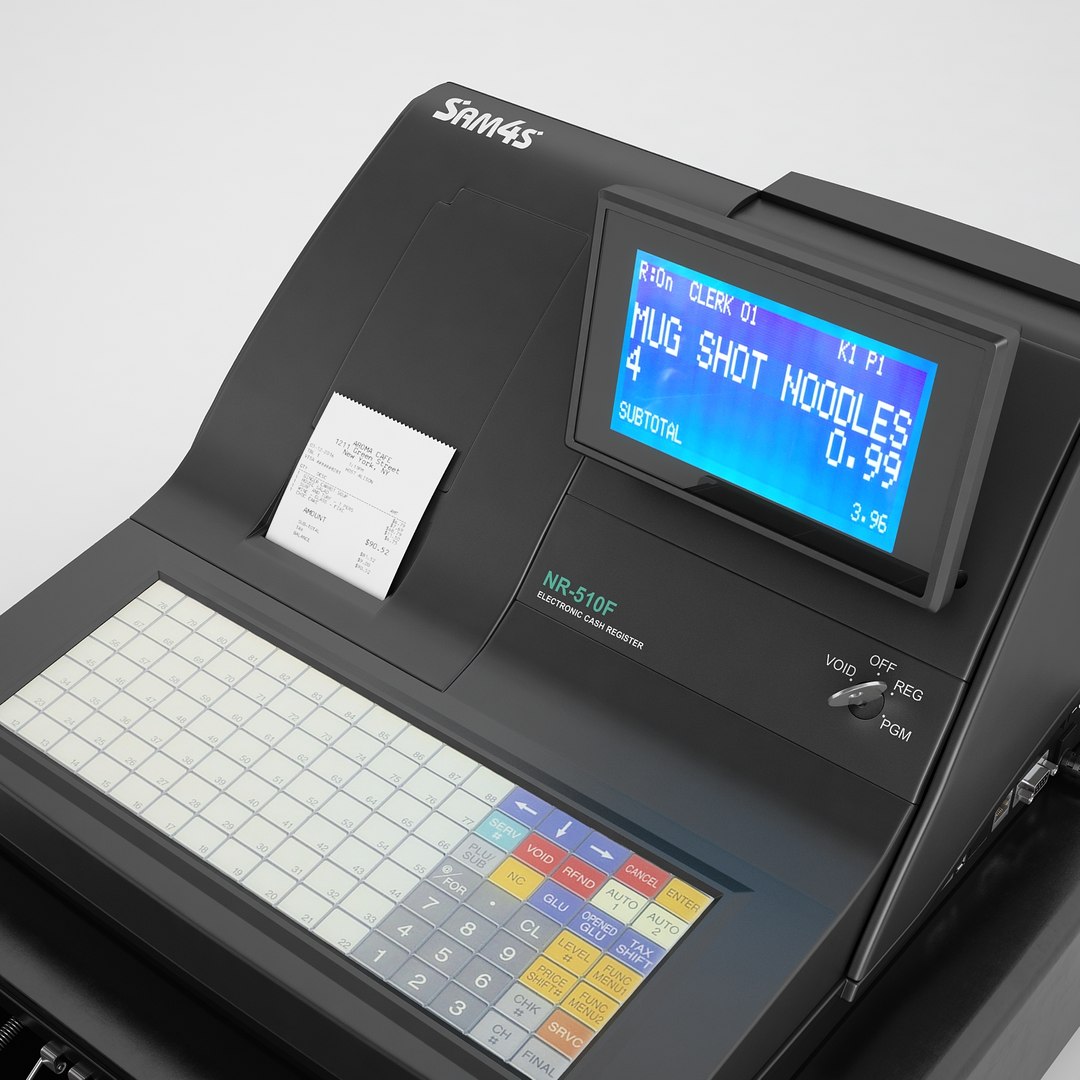 Cash register sam4s 3D - TurboSquid 1334850