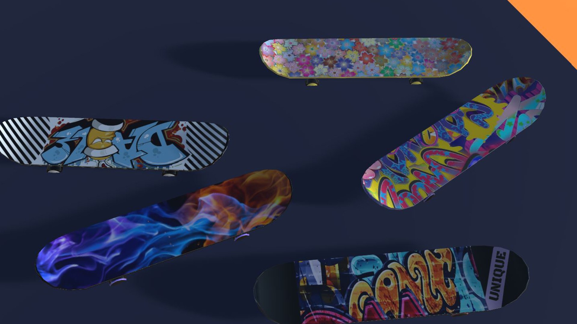 Skate Boards Actions 1 Model - TurboSquid 2028866