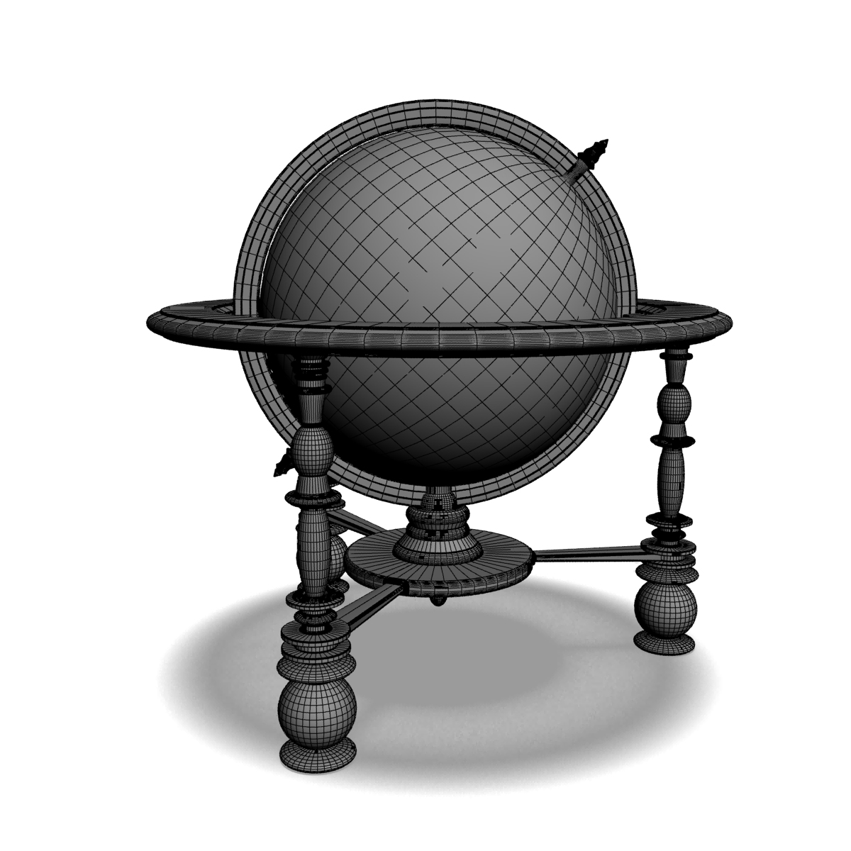 floor globe 3d model
