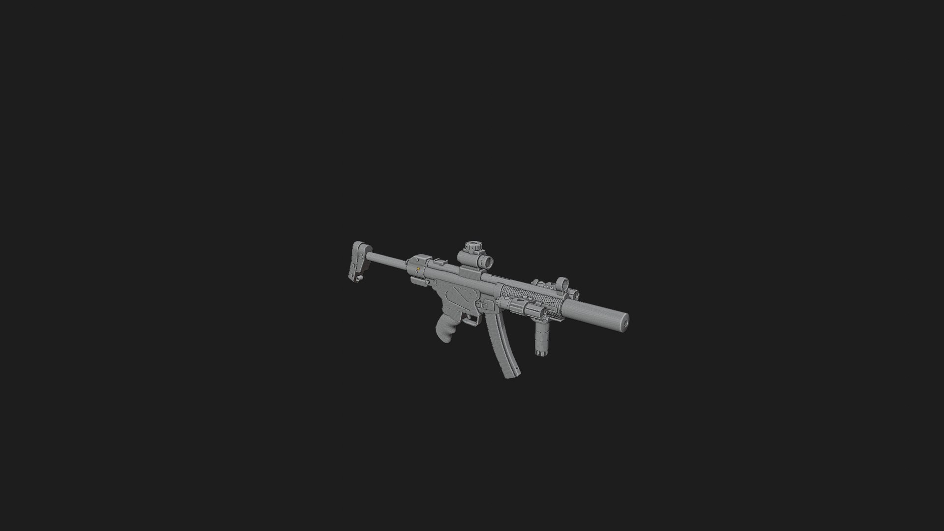 3D Model Smg Rifle - TurboSquid 1711803