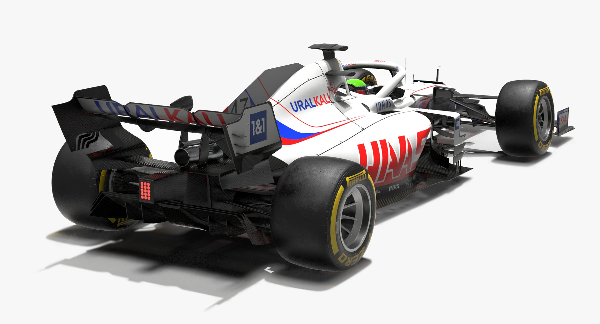 Samochód wyścigowy Haas F1 Team 2021 VF-21 Formuła 1 Model 3D ...