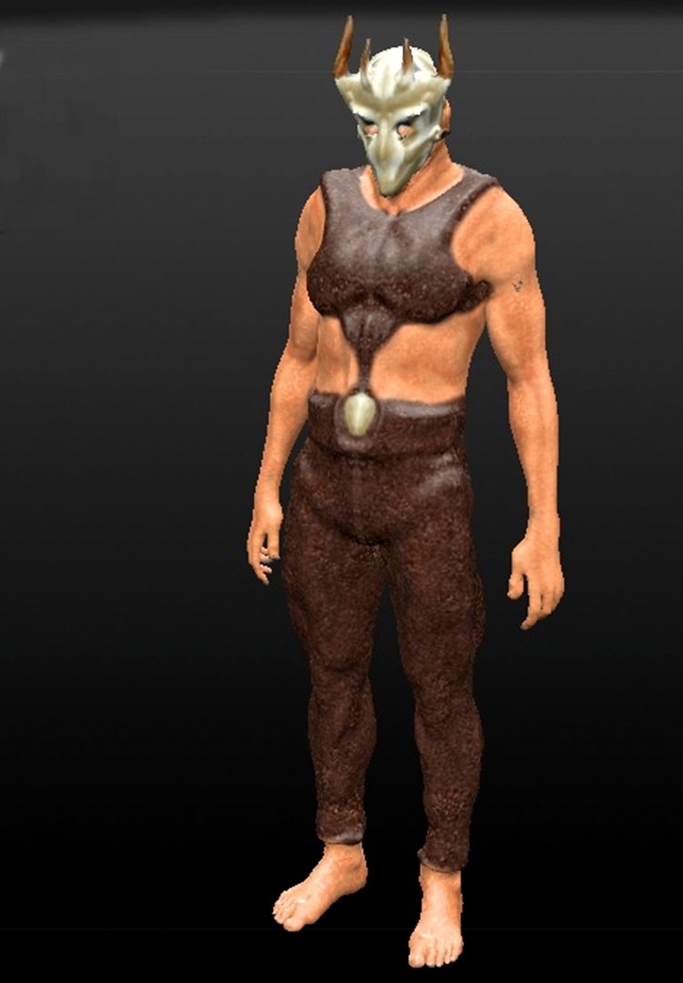 Masked warrior 3D model - TurboSquid 1843343