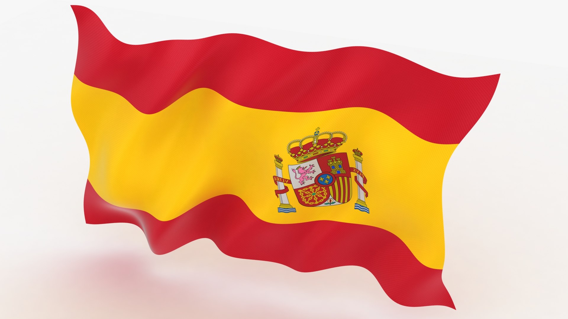 3D Realistic Spain Flag - TurboSquid 1616012