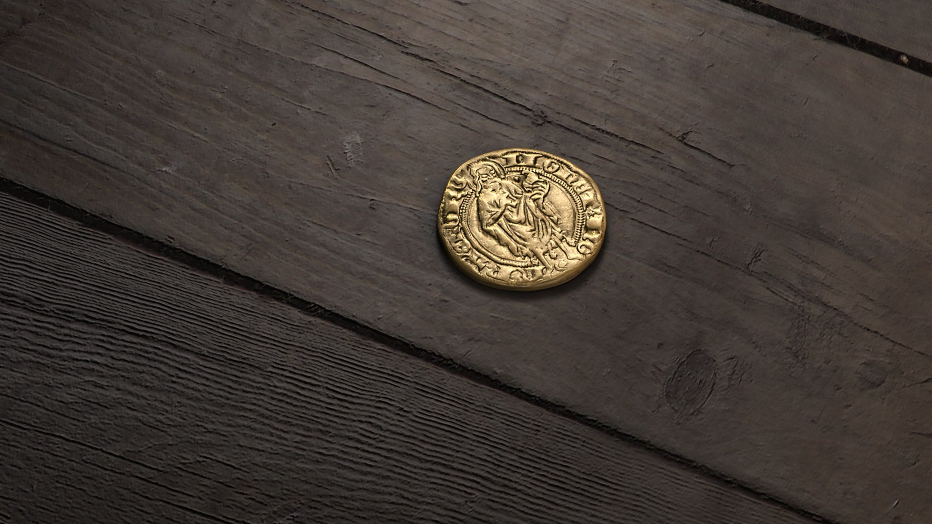 3d Gold Coin Model