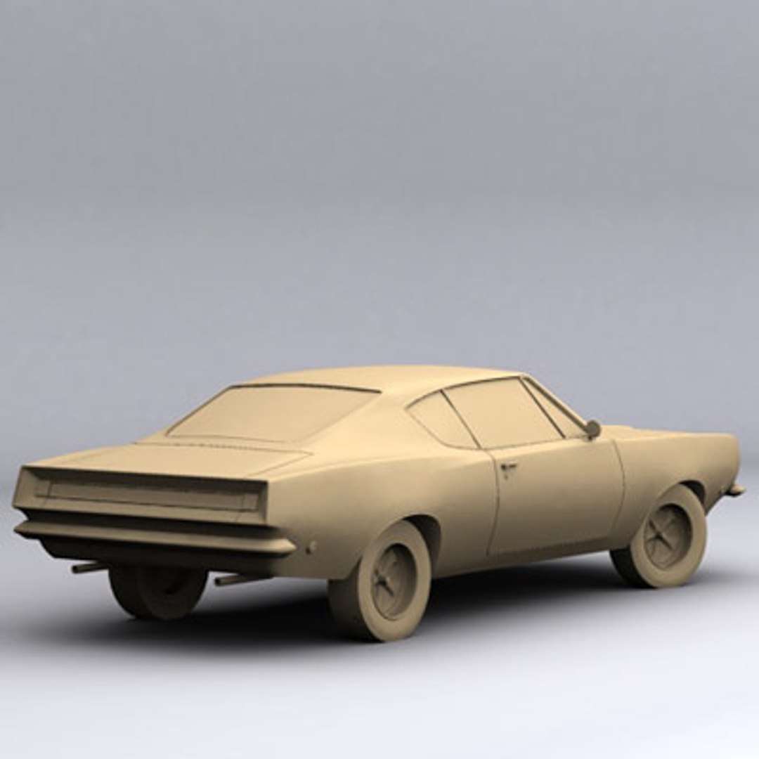 3d Max Cuda Barracuda 1968