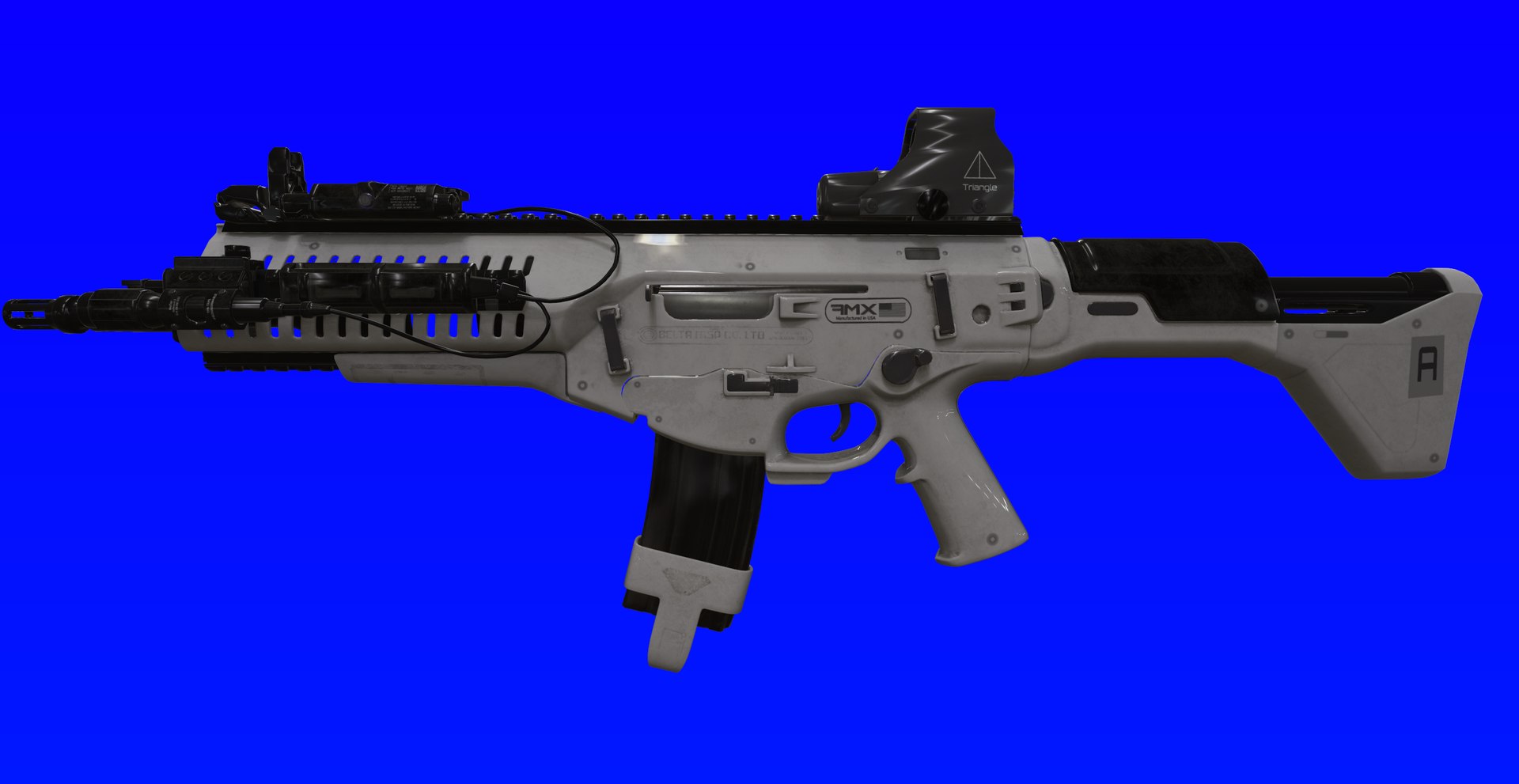 AMX Assault Rifle 3D machine gun model - TurboSquid 1870174