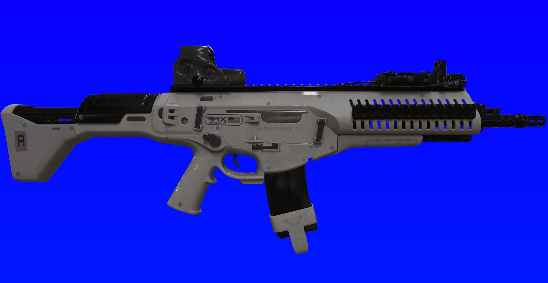 AMX Assault Rifle 3D machine gun model - TurboSquid 1870174