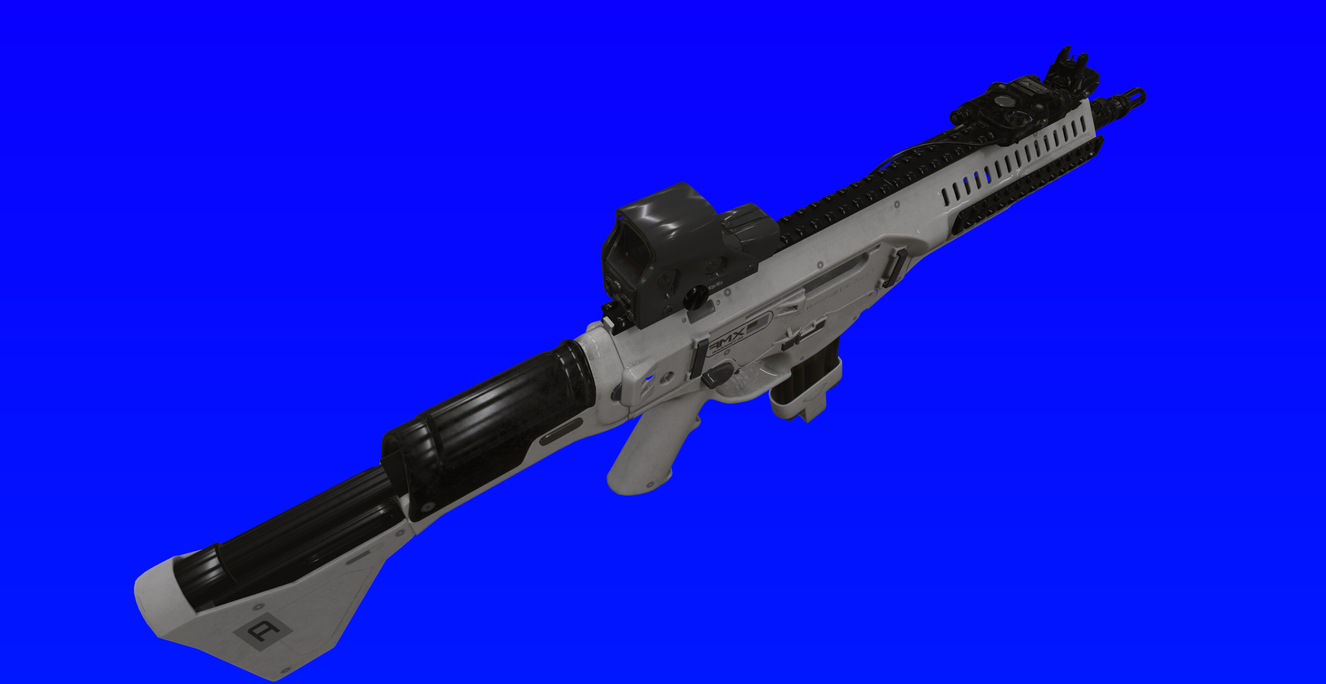 AMX Assault Rifle 3D machine gun model - TurboSquid 1870174