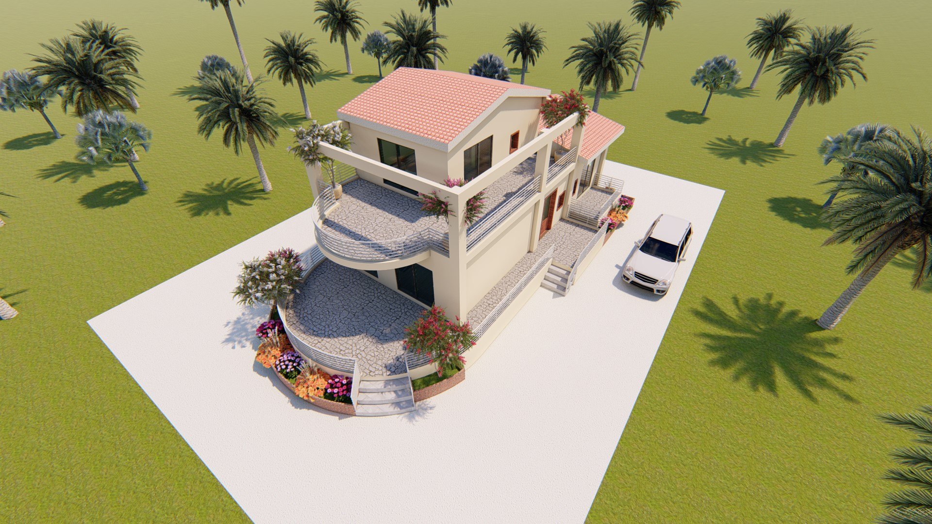 3D Model Revit Villa House - TurboSquid 1473305