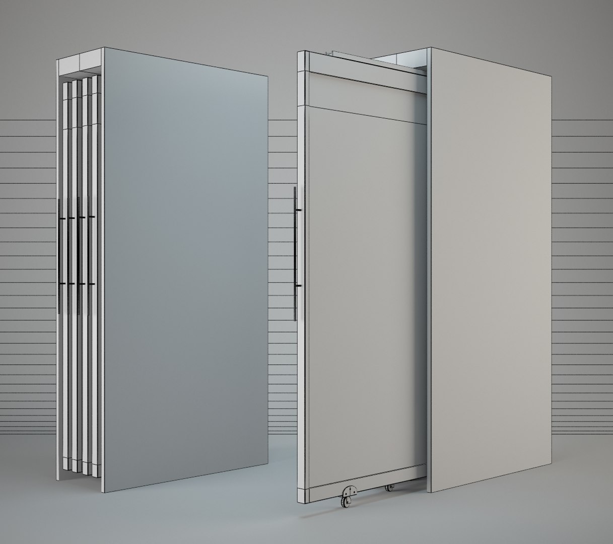 3d Model Pull-out Panel Tiling